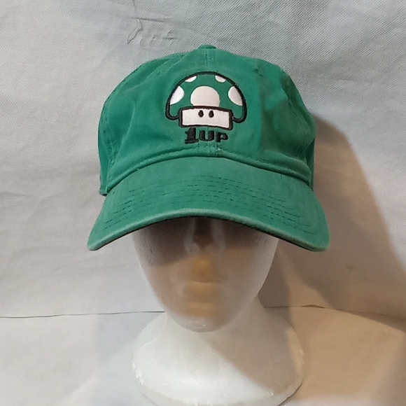 ANOMA | Accessories | Vintage Nintendo Up Mushroom Green Baseball Cap ...